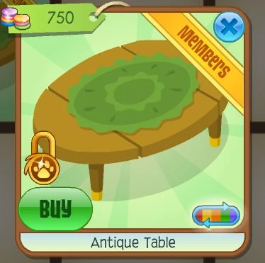 Antique Table | Animal Jam Classic Wiki | Fandom