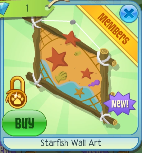 Starfish Wall Art | Animal Jam Classic Wiki | Fandom