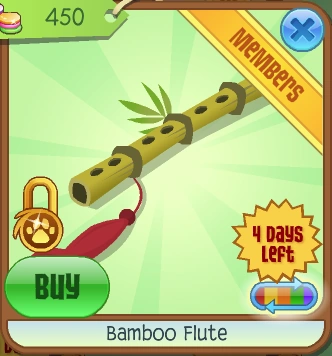 Bamboo Flute | Animal Jam Classic Wiki | Fandom