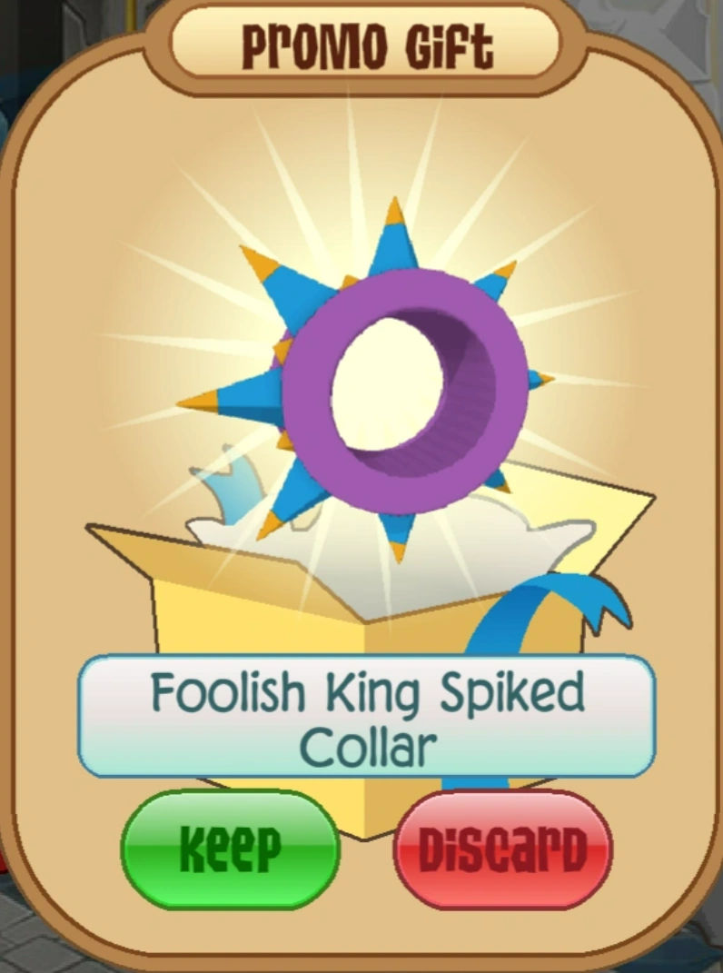 Foolish King Spiked Collar | Animal Jam Classic Wiki | Fandom