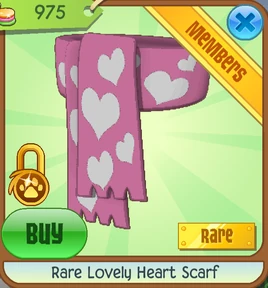Rare Lovely Heart Scarf | Animal Jam Classic Wiki | Fandom