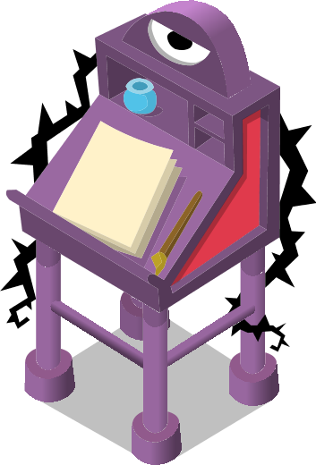 Phantomized Writing Desk/Unreleased Variants | Animal Jam Classic Wiki ...