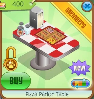 Pizza Parlor Table | Animal Jam Classic Wiki | Fandom