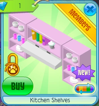 Kitchen Shelves | Animal Jam Classic Wiki | Fandom