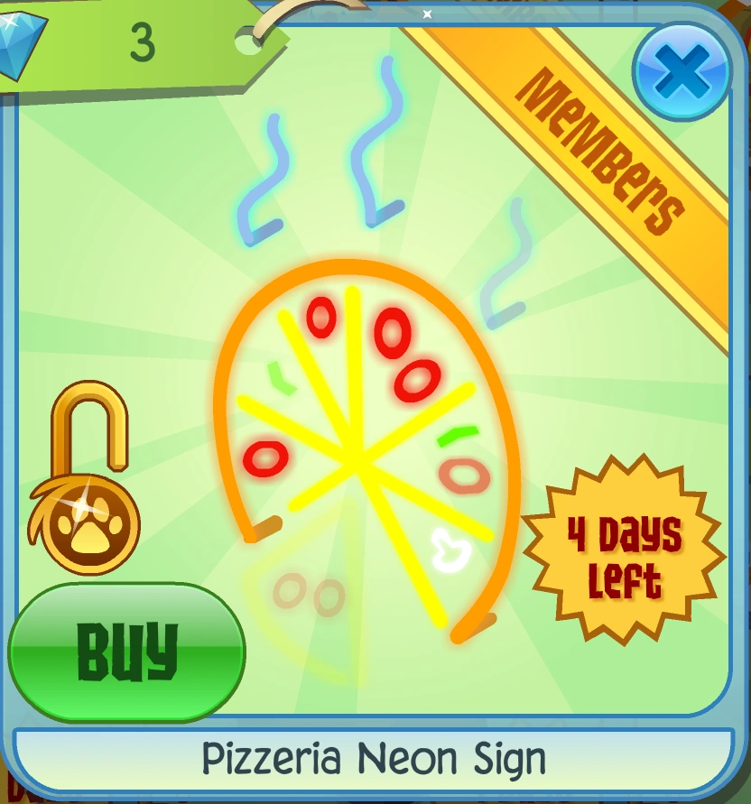 Pizzeria Neon Sign | Animal Jam Classic Wiki | Fandom