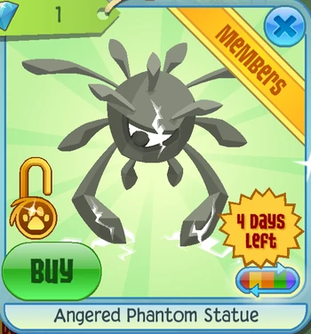 Angered Phantom Statue | Animal Jam Classic Wiki | Fandom