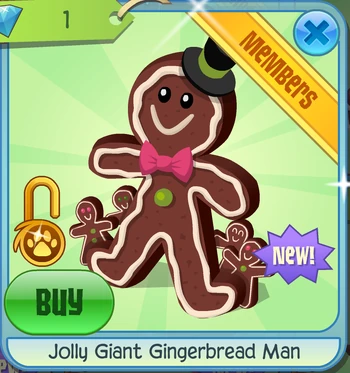 Jolly Giant Gingerbread Man | Animal Jam Classic Wiki | Fandom