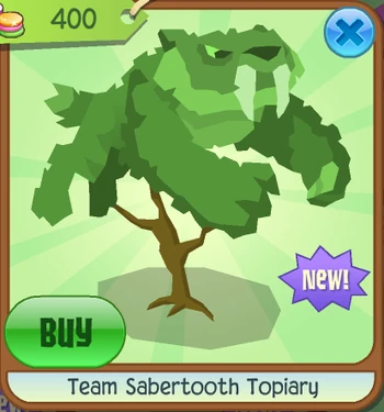 Team Sabertooth Topiary | Animal Jam Classic Wiki | Fandom