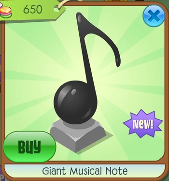 Giant Musical Note | Animal Jam Classic Wiki | Fandom