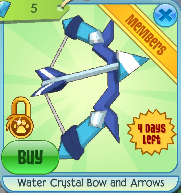 Water Crystal Bow and Arrows | Animal Jam Classic Wiki | Fandom
