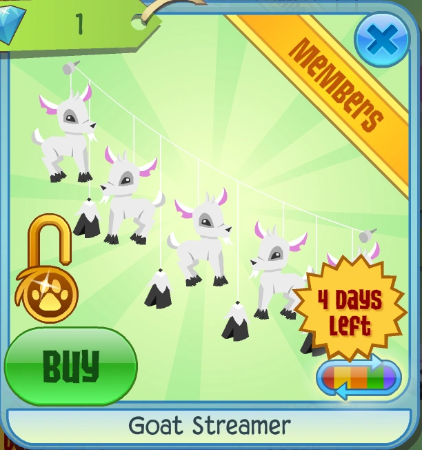 Goat Streamer | Animal Jam Classic Wiki | Fandom