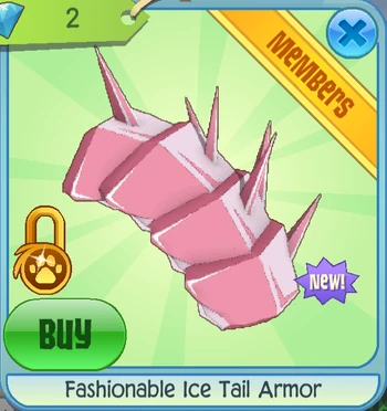 Fashionable Ice Tail Armor | Animal Jam Classic Wiki | Fandom