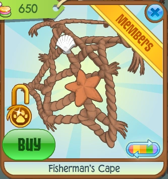 Fisherman's Cape | Animal Jam Classic Wiki | Fandom