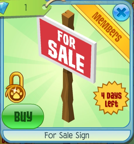 For Sale Sign | Animal Jam Classic Wiki | Fandom