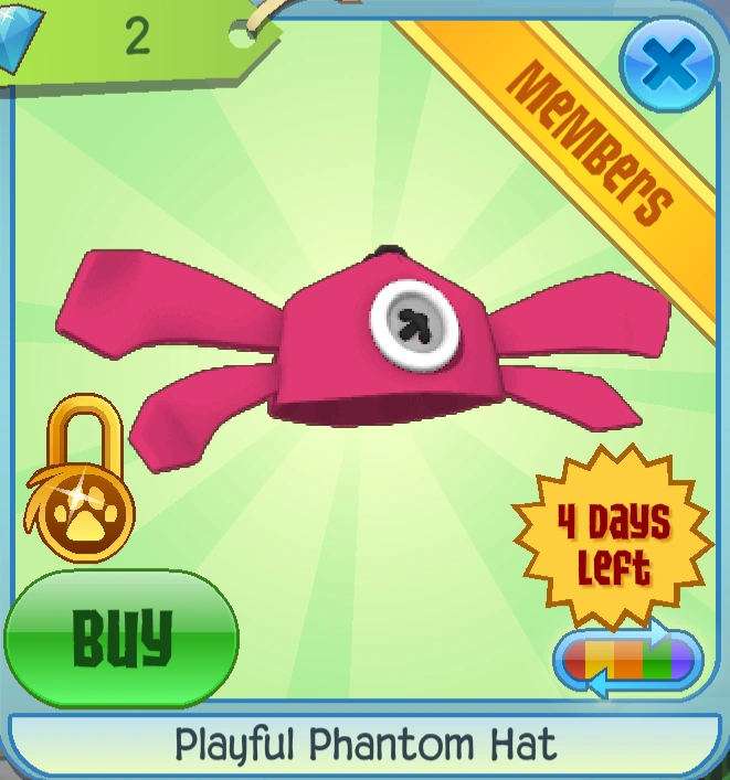 Playful Phantom Hat | Animal Jam Classic Wiki | Fandom