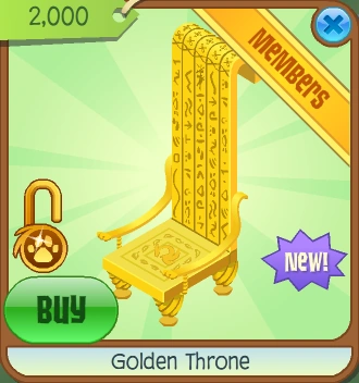 Golden Throne | Animal Jam Classic Wiki | Fandom
