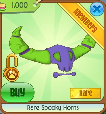 Rare Spooky Horns | Animal Jam Classic Wiki | Fandom