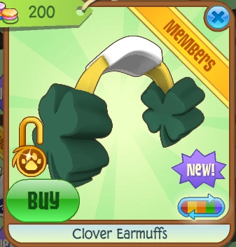 Clover Earmuffs | Animal Jam Classic Wiki | Fandom