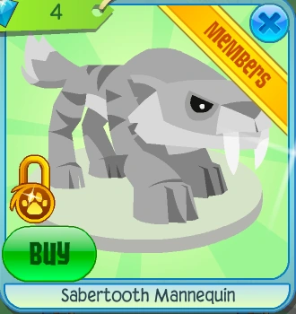 Sabertooth Mannequin | Animal Jam Classic Wiki | Fandom