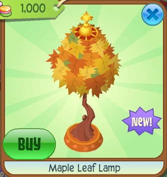 Maple Leaf Lamp | Animal Jam Classic Wiki | Fandom
