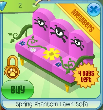 Spring Phantom Lawn Sofa | Animal Jam Classic Wiki | Fandom