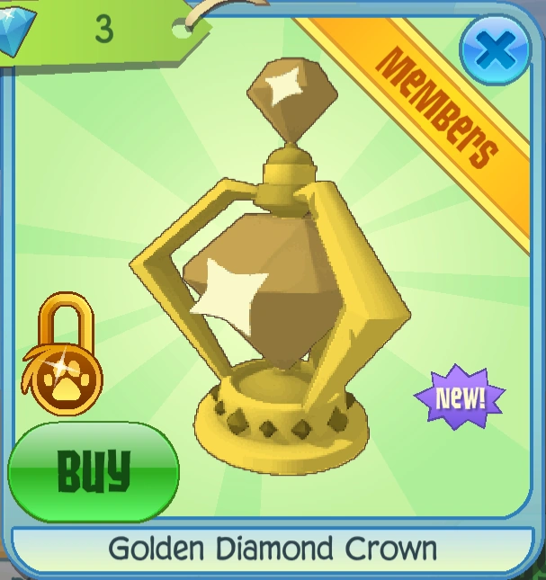Golden Diamond Crown | Animal Jam Classic Wiki | Fandom