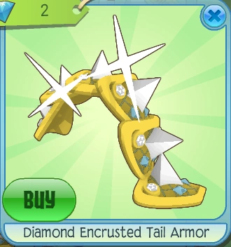 Diamond Encrusted Tail Armor | Animal Jam Classic Wiki | Fandom