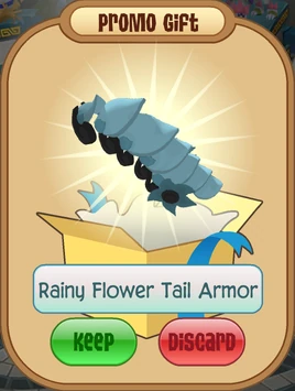 Rainy Flower Tail Armor | Animal Jam Classic Wiki | Fandom