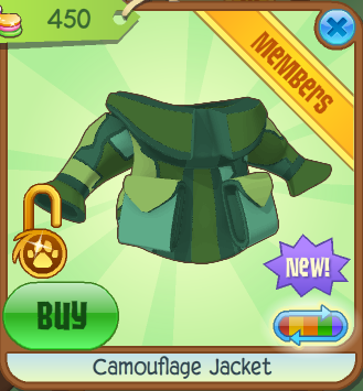Camouflage Jacket | Animal Jam Classic Wiki | Fandom