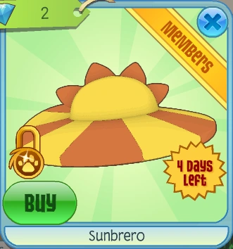 Sunbrero | Animal Jam Classic Wiki | Fandom