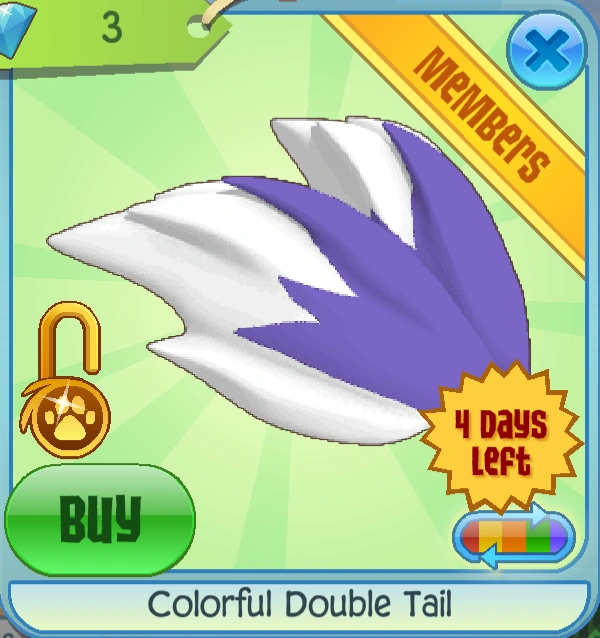 Colorful Double Tail | Animal Jam Classic Wiki | Fandom