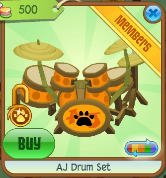 AJ Drum Set | Animal Jam Classic Wiki | Fandom