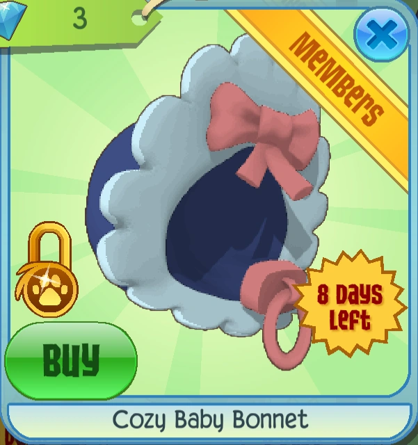 Cozy Baby Bonnet | Animal Jam Classic Wiki | Fandom