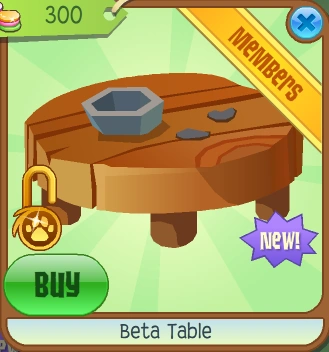 Beta Table | Animal Jam Classic Wiki | Fandom