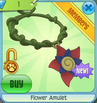 Rare Flower Amulet | Animal Jam Classic Wiki | Fandom