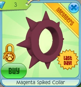 Magenta Spiked Collar | Animal Jam Classic Wiki | Fandom