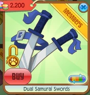 Dual Samurai Swords | Animal Jam Classic Wiki | Fandom