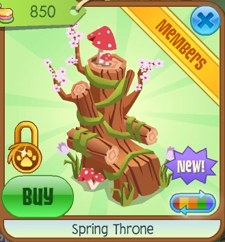 Spring Throne | Animal Jam Classic Wiki | Fandom