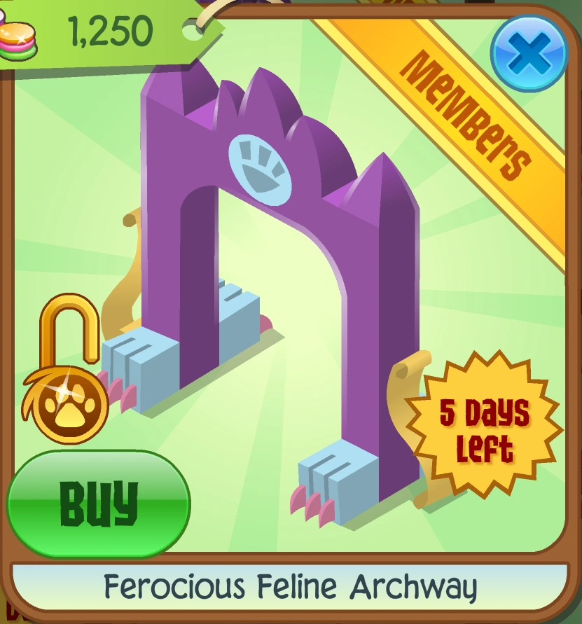 Ferocious Feline Archway | Animal Jam Classic Wiki | Fandom