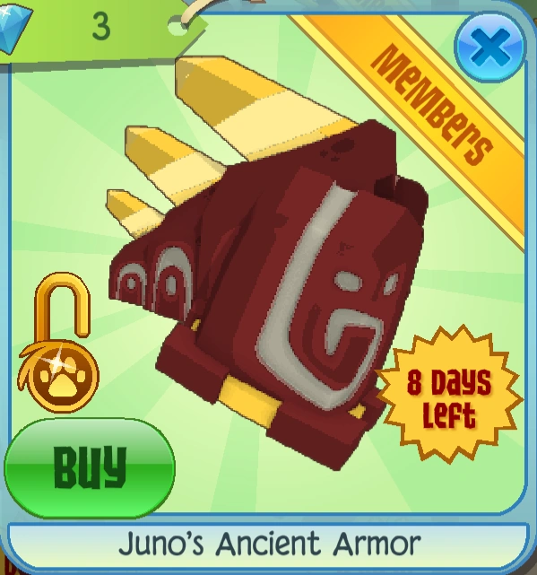 Juno's Ancient Armor | Animal Jam Classic Wiki | Fandom