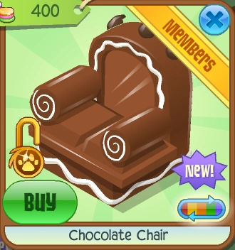 Chocolate Chair | Animal Jam Classic Wiki | Fandom