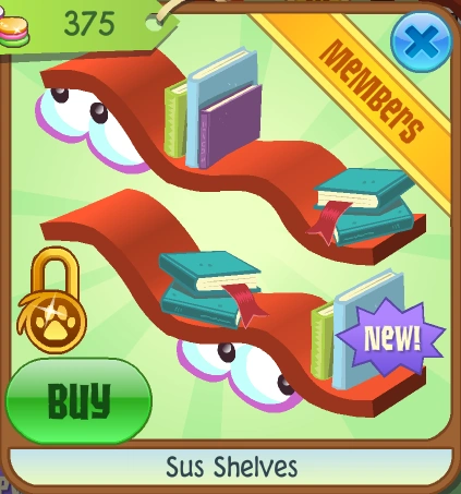 Sus Shelves | Animal Jam Classic Wiki | Fandom