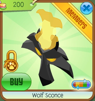 Wolf Sconce | Animal Jam Classic Wiki | Fandom