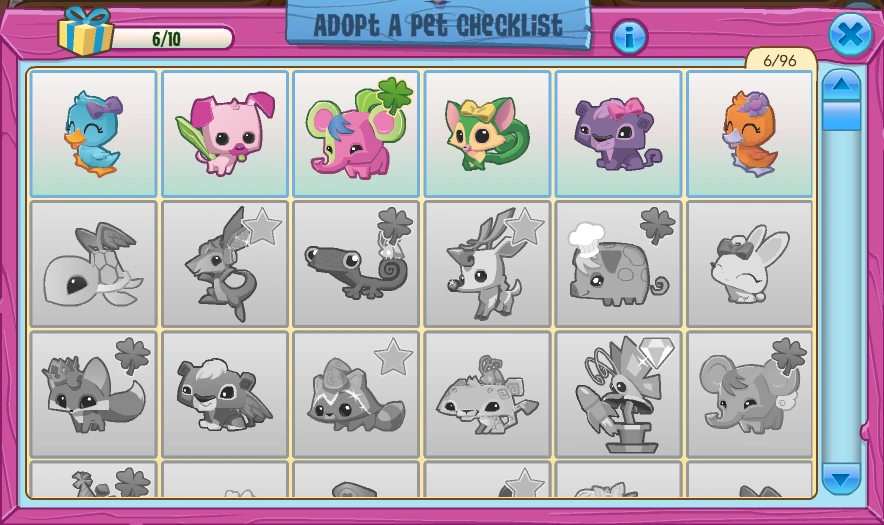 Adopt A Pet Checklist | Animal Jam Classic Wiki | Fandom