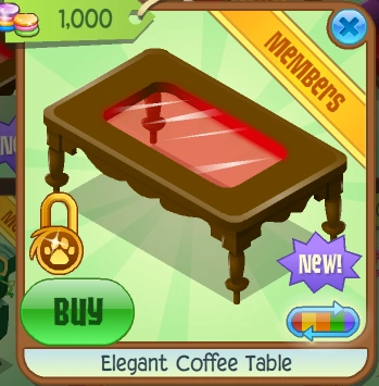 Elegant Coffee Table | Animal Jam Classic Wiki | Fandom