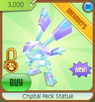 Crystal Peck Statue | Animal Jam Classic Wiki | Fandom