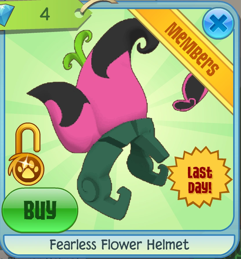 Fearless Flower Helmet | Animal Jam Classic Wiki | Fandom