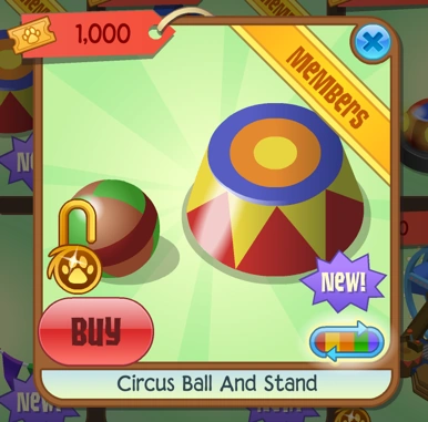 Circus Ball And Stand | Animal Jam Classic Wiki | Fandom