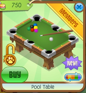 Pool Table | Animal Jam Classic Wiki | Fandom