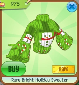 Rare Bright Holiday Sweater | Animal Jam Classic Wiki | Fandom
